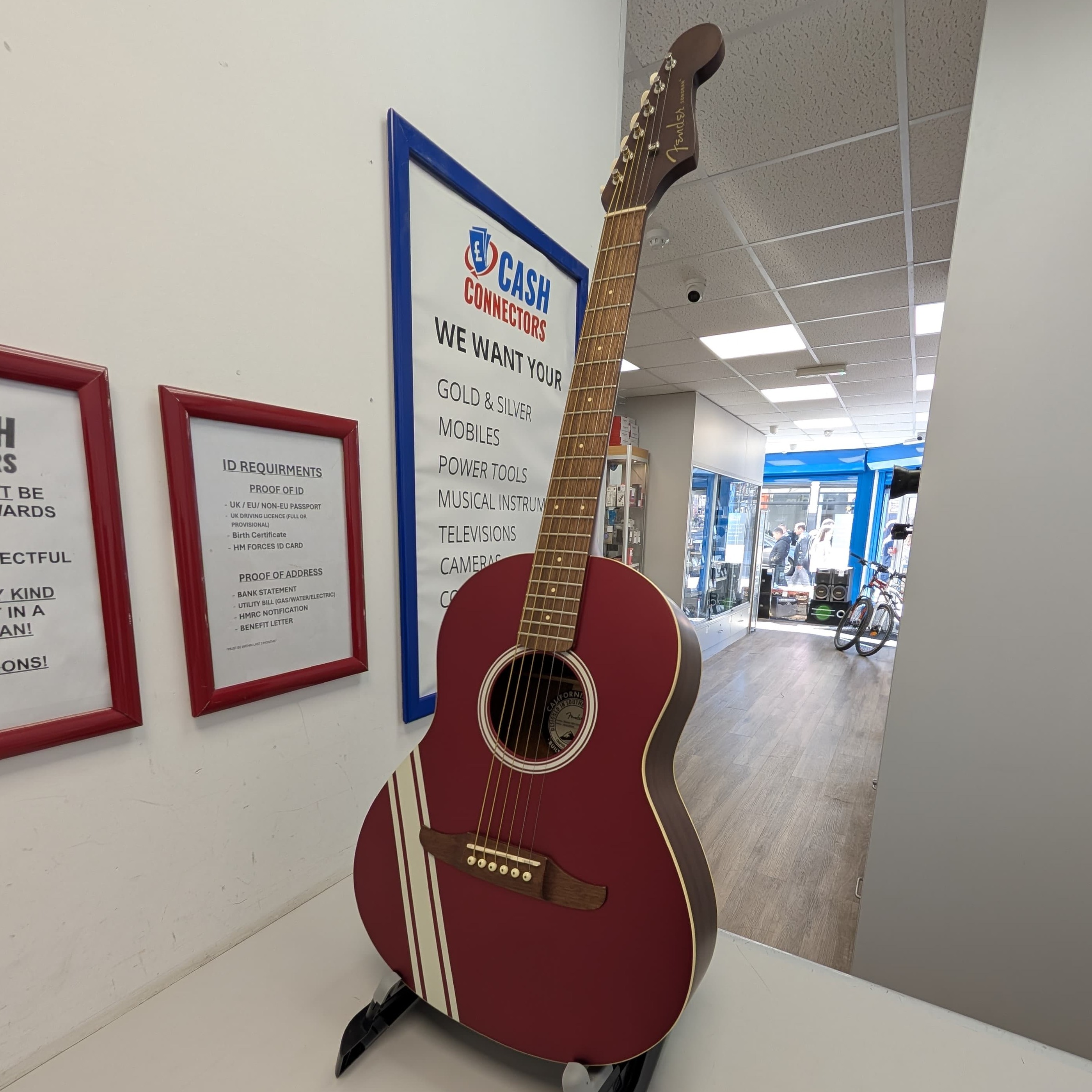 Like New Fender Sonoran Mini Acoustic Guitar Competition Stripe Candy ...